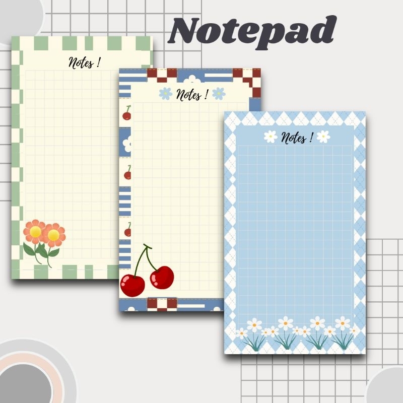 Jual note pad - buku catatan kecil | aesthetic notes | cute | memo ...