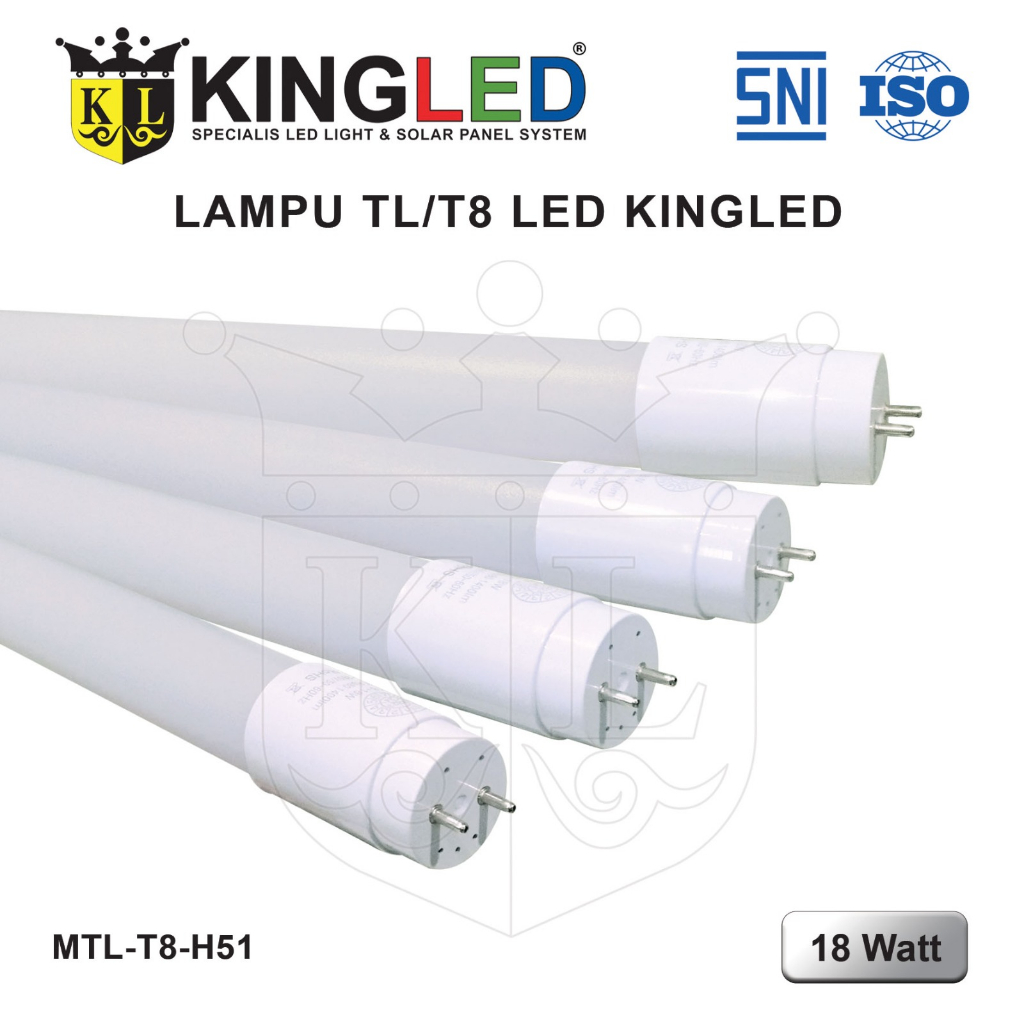 Jual KINGLED Lampu TL T8 LED 18 Watt Tutup Susu / LED Tube TL T8 18 Watt | Shopee Indonesia