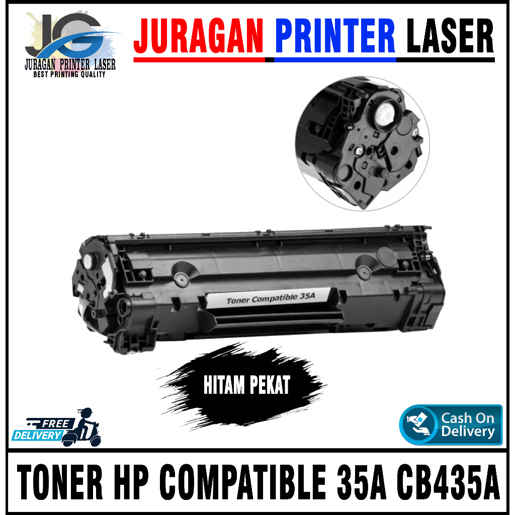 Jual Cartridge Toner Compatible HP 35A CB435A LaserJet P1002 P1004 P1005 P1006 P1003 1005 1006 ...