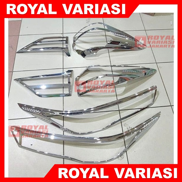 Jual Garnish List Lampu Depan Belakang Crom Chrome INNOVA ZENIX 2023-on ...