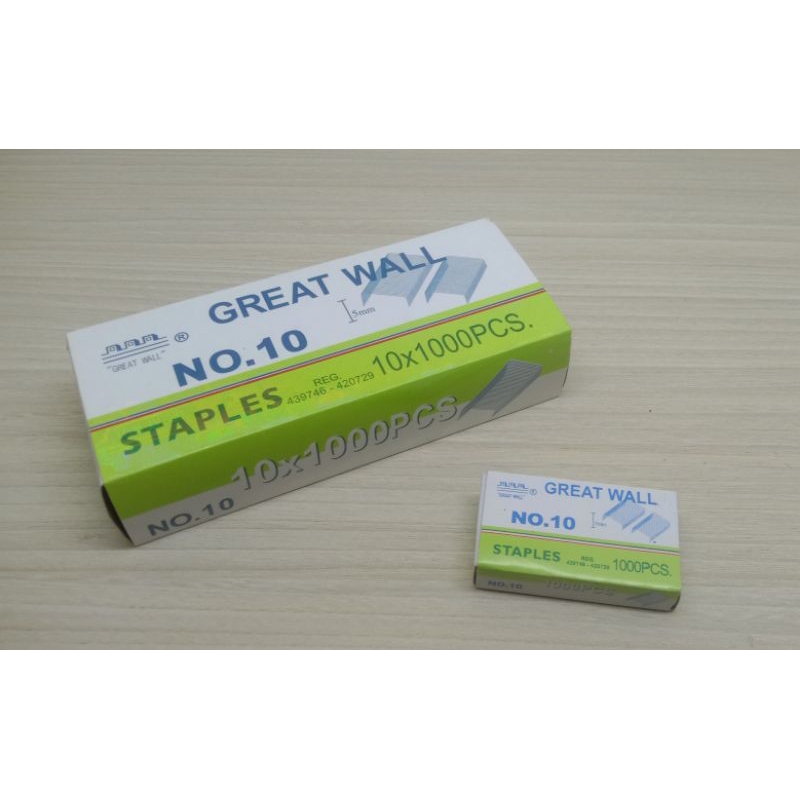 Jual TURUN HARGA Isi Staples Greatwall No10 ( 1 pack isi 10) Original ...
