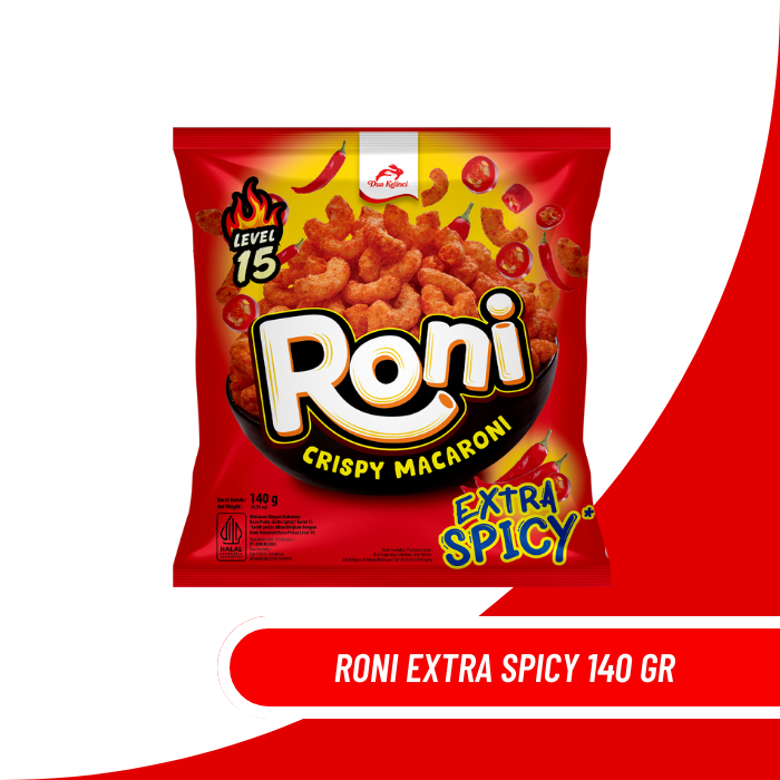 Jual RONI Makaroni Extra Spicy Level 15 140 gr | Shopee Indonesia