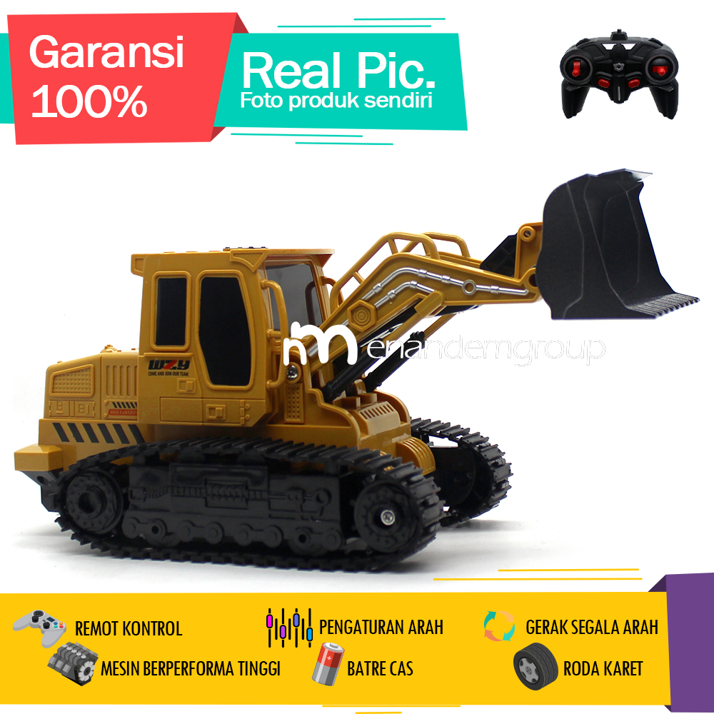 Jual Mainan Mobil Remot Kontrol Truk Buldoser Loader Alat Berat Cas ...