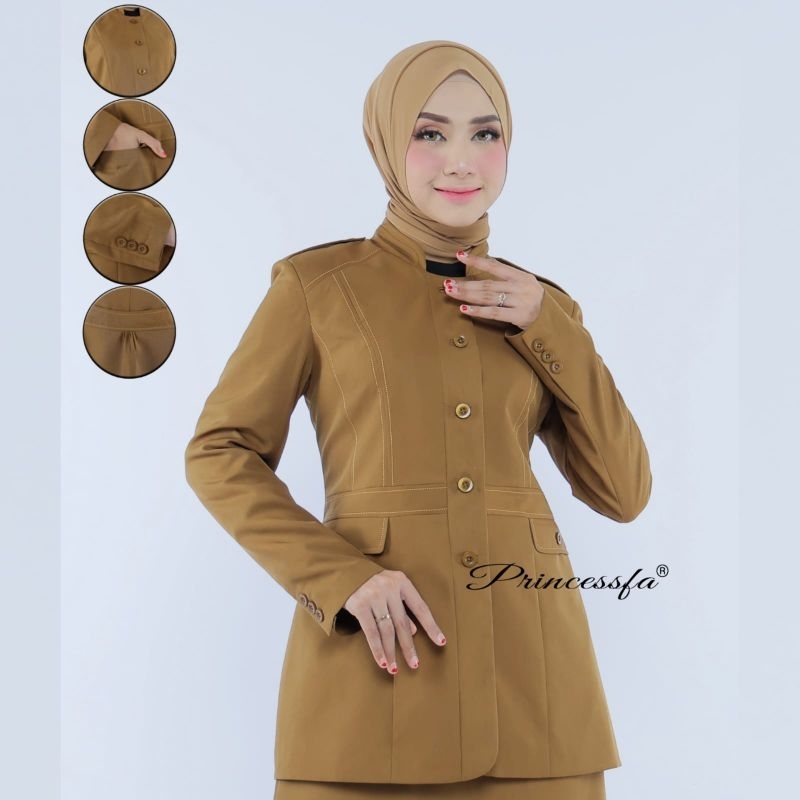 Jual blazer Pemda seragam khaki seragam kerja asn baju khaki seragam dinas Pemda asn | Shopee ...