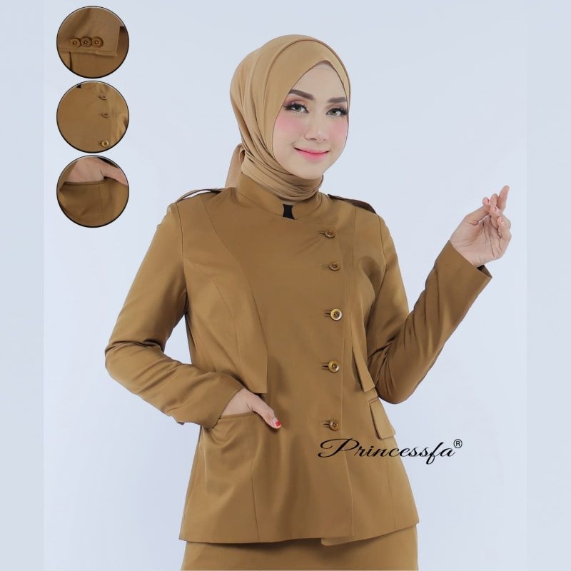 Jual Blazer baju kerja kantor seragam dinas pemda seragam khaki baju khaki pns seragam guru baju ...