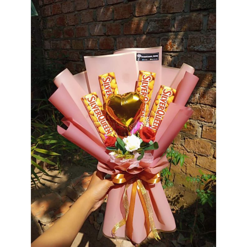 Jual buket Silverqueen/ buket coklat/ buket hari guru/ buket valentine ...