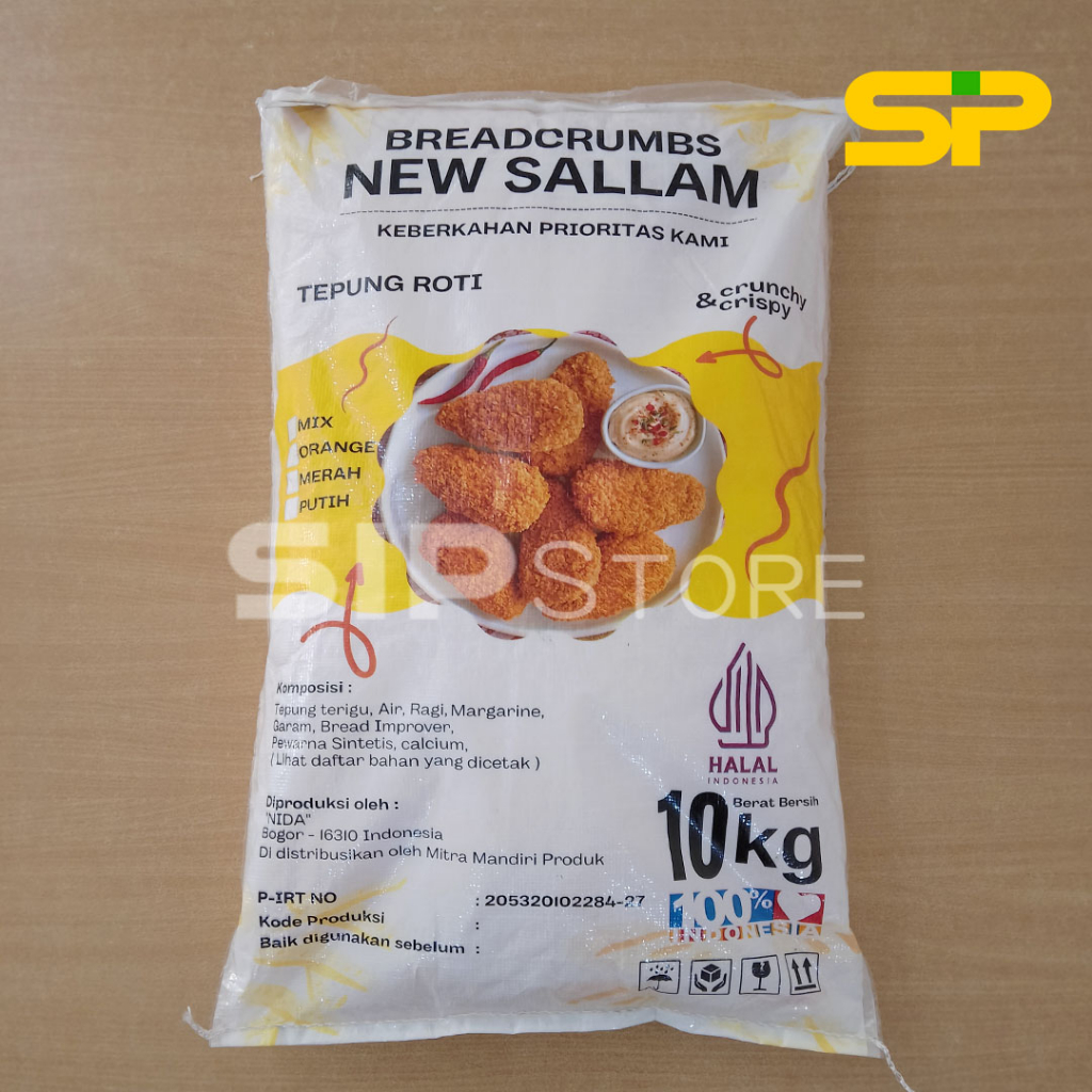 Jual Bread Crumbs "NEW SALLAM" Mix @10KG / Tepung Roti / Tepung Panir ...
