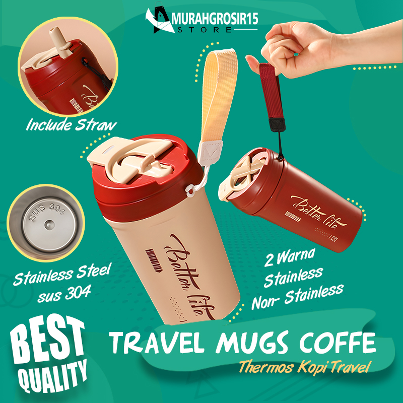 Jual Termos Coffe Mugs Stainless Steel Coffe Cup 520ml / Vacuum Tumbler ...