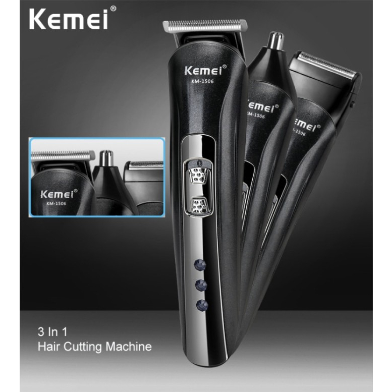 Jual Kemei-1506 Gunting Rambut Listrik Shaving Hair Styling Alat Energy ...
