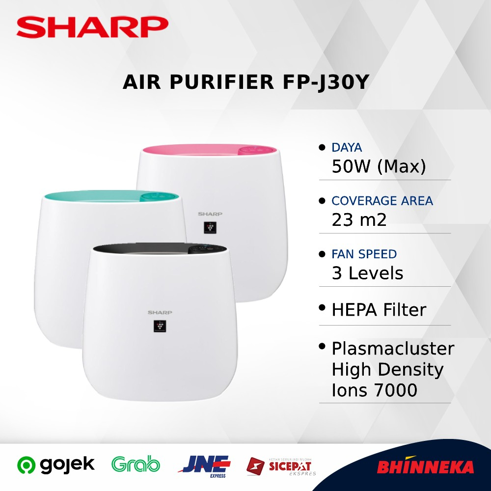 Jual SHARP Air Purifier FP-J30Y | Shopee Indonesia