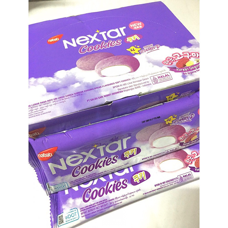Jual Nextar Cookies Korean Goguma 1 box 10 bungkus | Shopee Indonesia