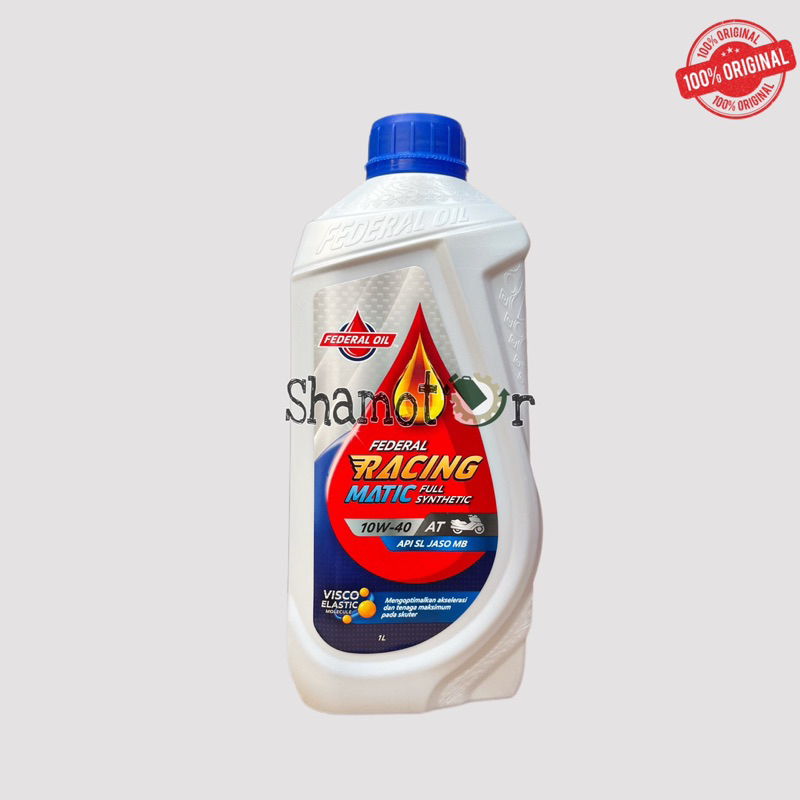 Jual Oli Federal Racing Matic 10W-40 1 Liter Nmax Lexi Aerox Vario ...