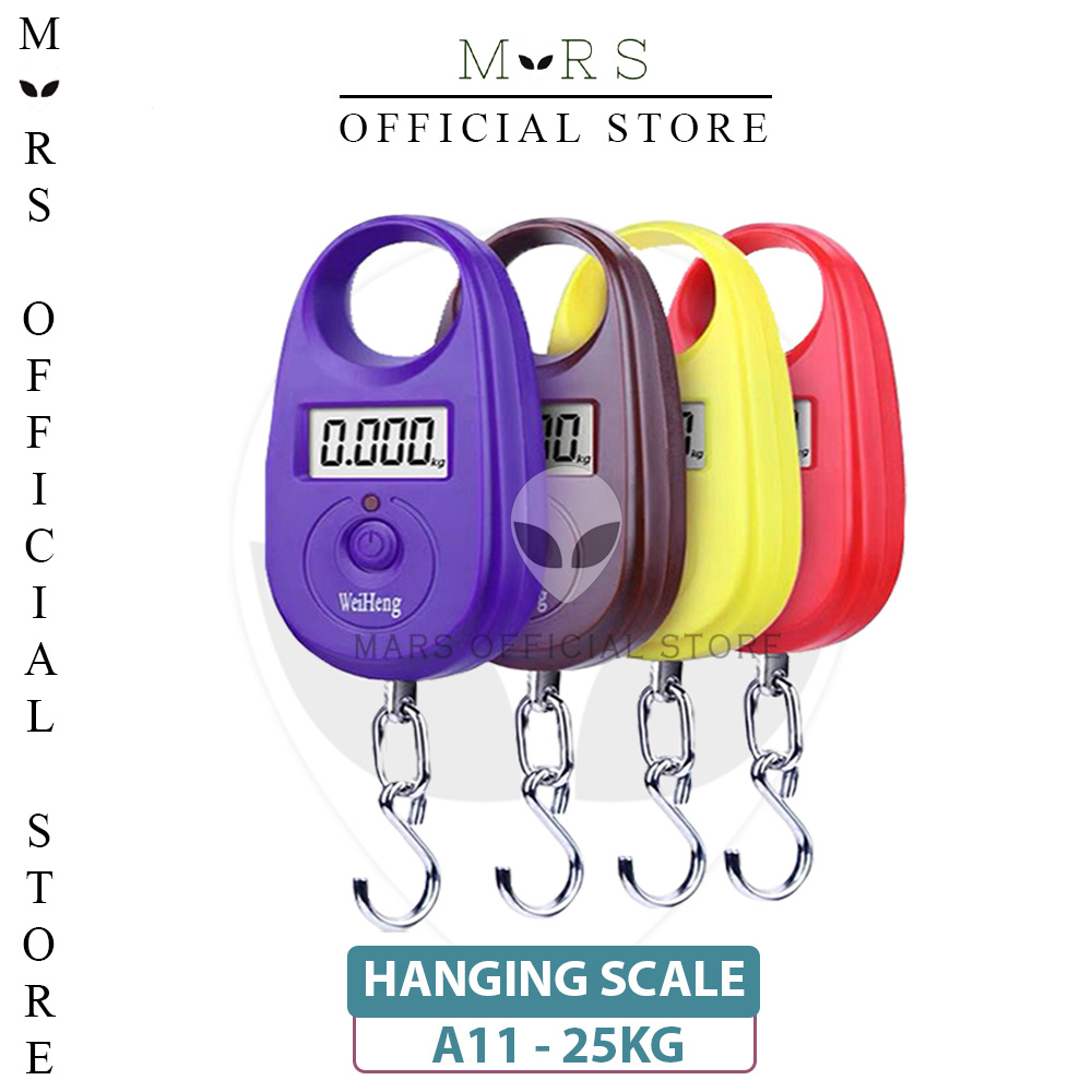 Jual WH-A11 Weiheng 25kg / 10gram Timbangan Gantung Digital Mini Portabel Elektronik Crane Scale ...