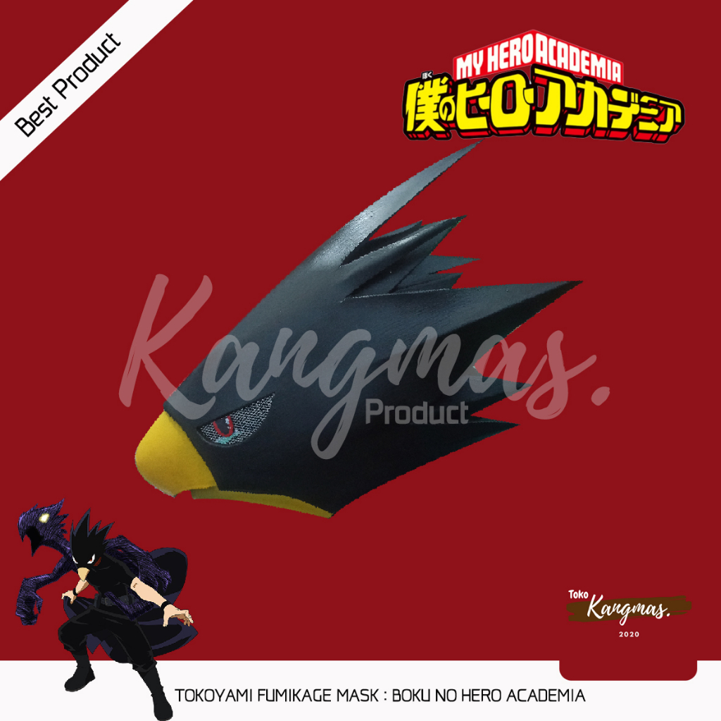 Jual tokoyami fumikage mask boku no hero / topeng tokoyami boku no hero ...