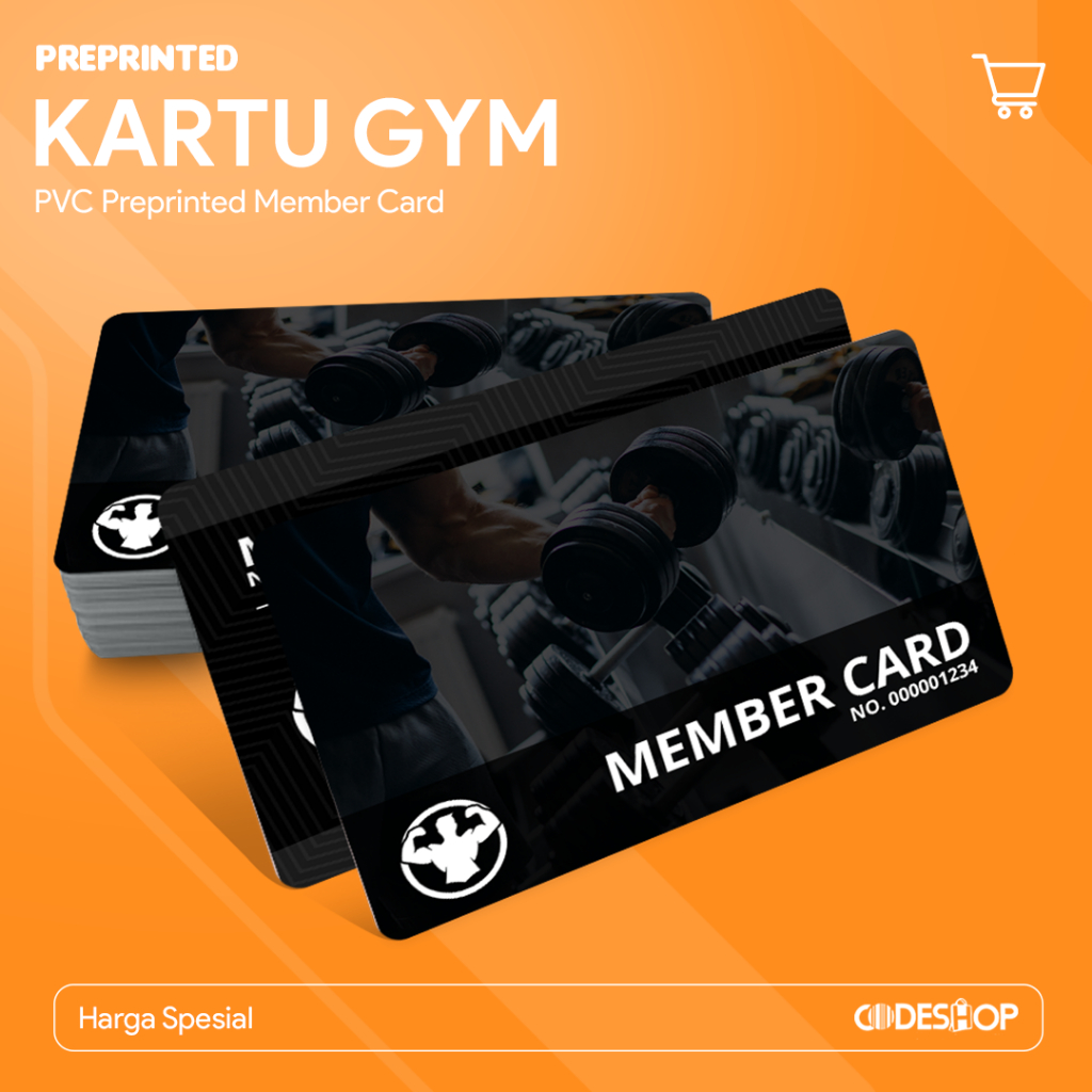 Jual Cetak Kartu Member Card PVC Custom Dua Sisi Anggota Full Color ...