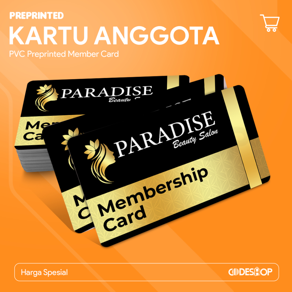 Jual CETAK PREPRINTED MEMBER PVC CUSTOM KARTU VISITOR TAMU PENGUNJUNG ...
