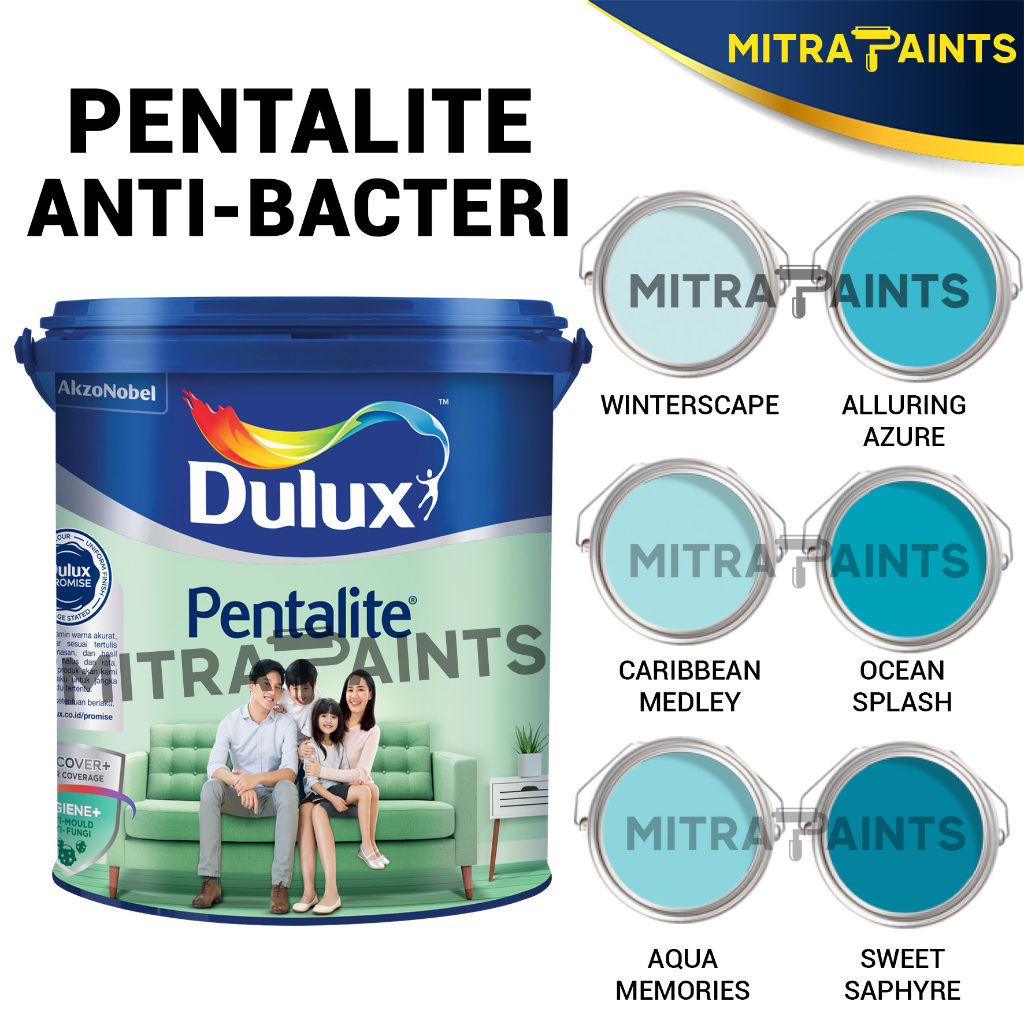 Jual CAT TEMBOK DULUX PENTALITE ANTI BACTERI 2,5 LITER / WINTERSCAPE ...