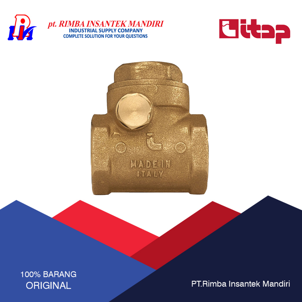 Jual Swing check valve kuningan 3/4 inch / Klep Tabok C130 ITAP | Shopee Indonesia