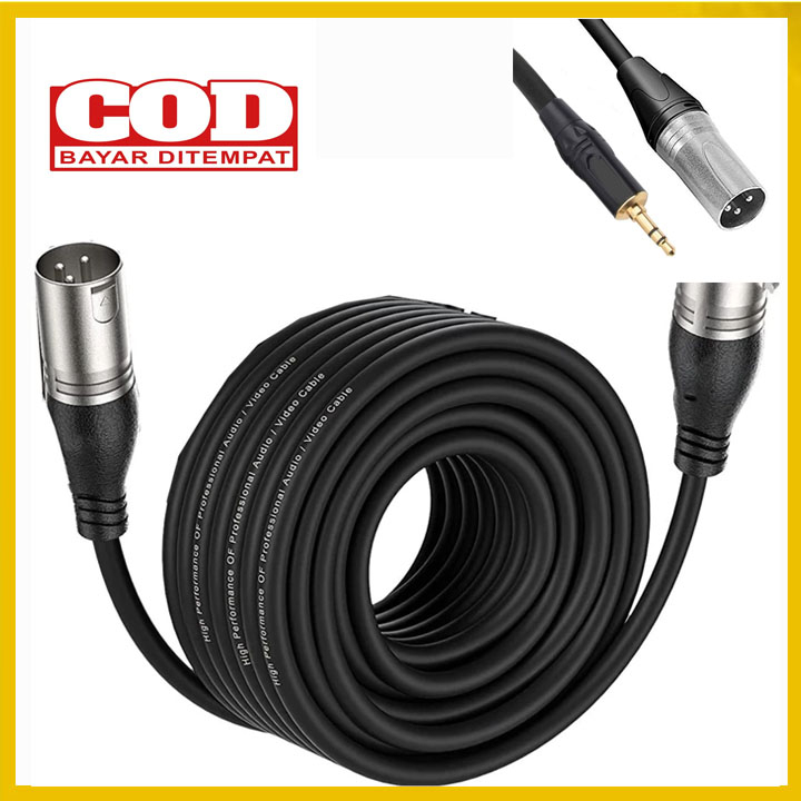 Jual murah kabel mic 10 meter full kabel microphone 15 M 20M SESUAI ...