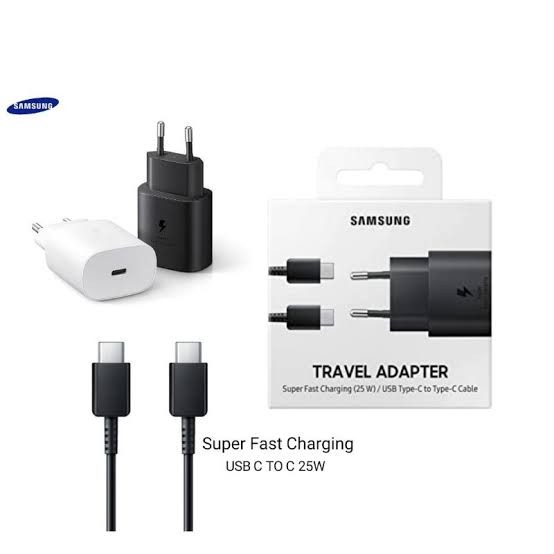 Jual CHARGER FAST CHARGING 25W ORI A ADAPTER SAMSUNG + KABEL TYPE C TO ...