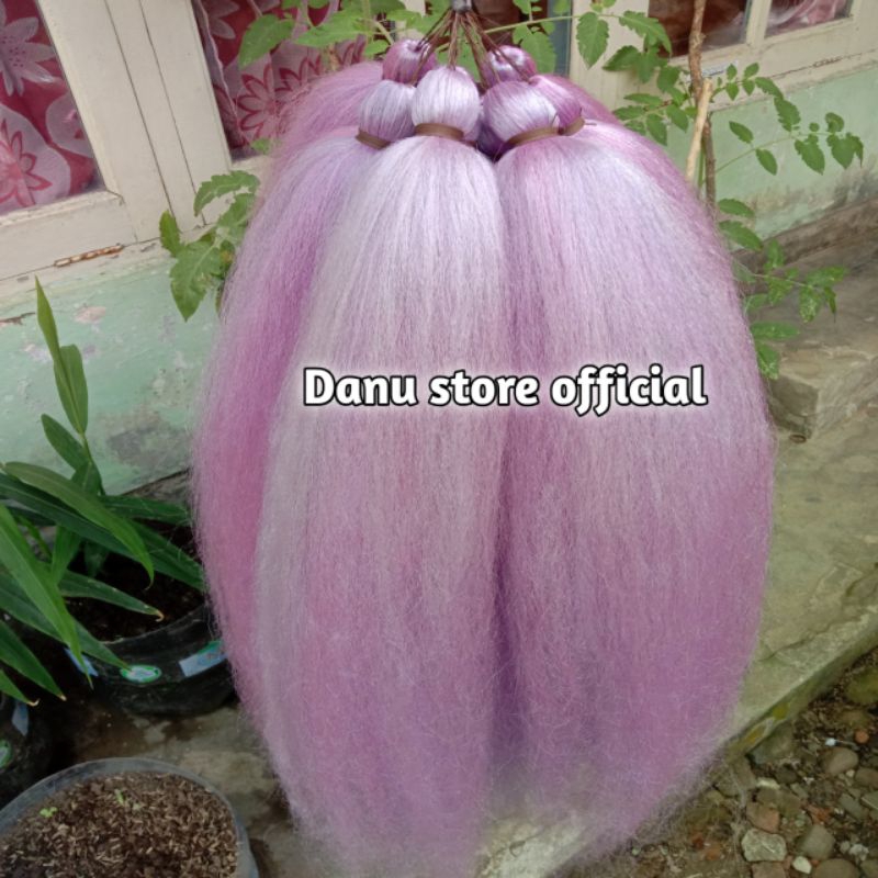 Jual Cemara polos rambut sintetis/rambut sambung 1 warna/Cemara polos ...