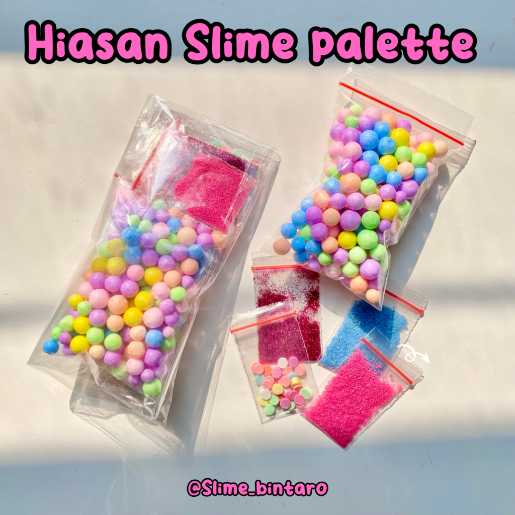 Jual HIASAN TAMBAHAN SLIME PALETTE BY SLIME BINTARO || HIASAN SLIME ...