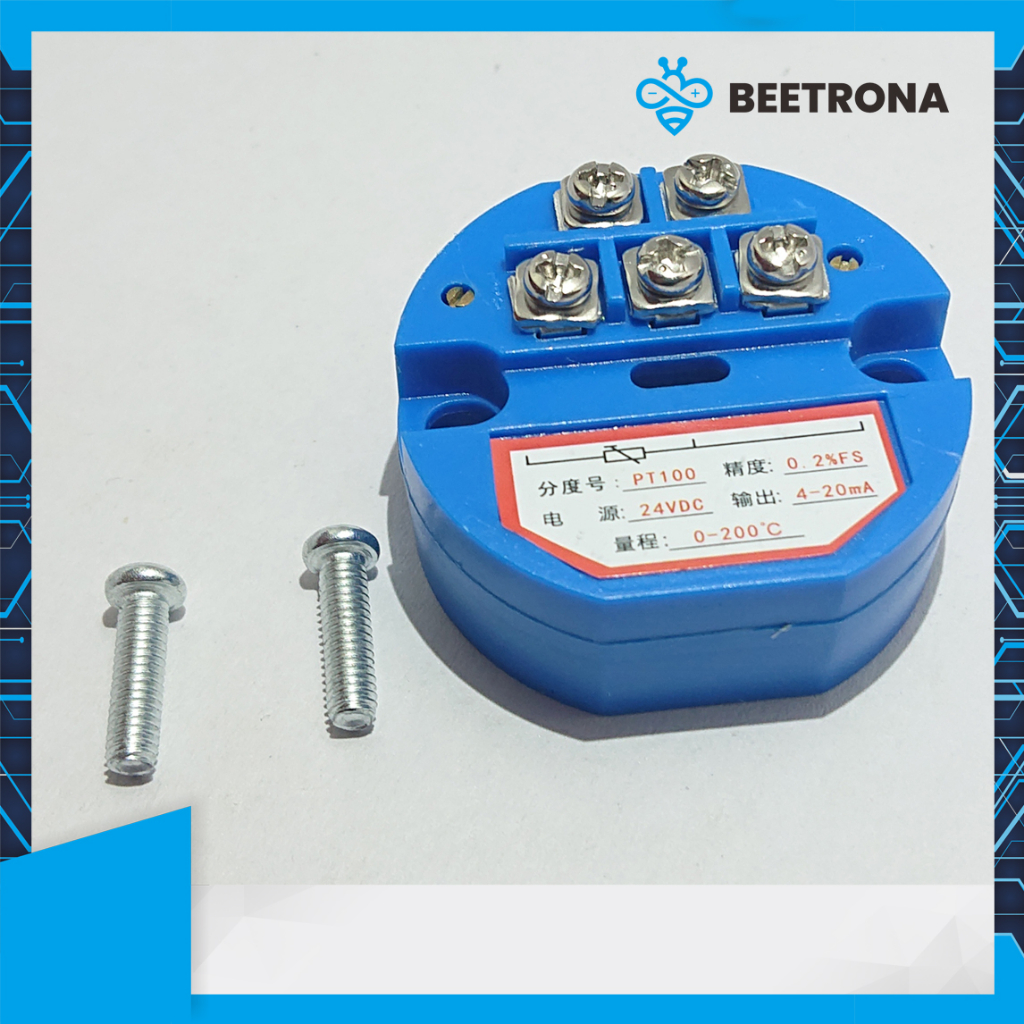 Jual PT100 RTD Temperature Transmiiter Module Suhu 4-20mA 0-200C ...