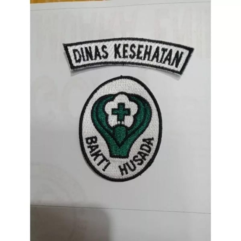 Jual emblem patch/logo bordir DINKES/logo dinas Kesehatan/atribut ...