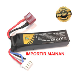 Jual baterai lipo 3s 11.1v 1800mAH 30C soket dean T 501865 lipo battery | Shopee Indonesia