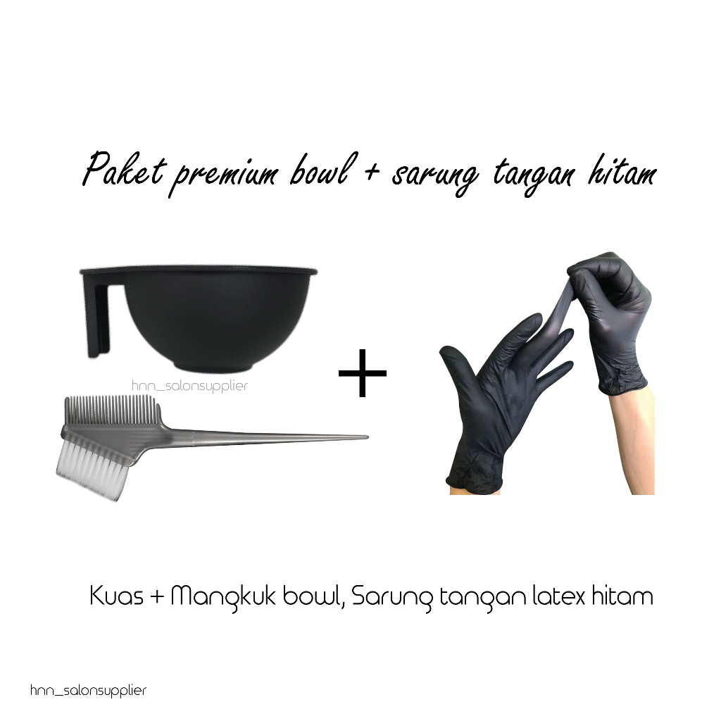 Jual Paket Mangkok Cat Rambut Salon dan Kuas Semir Bahan Tebal | Shopee ...