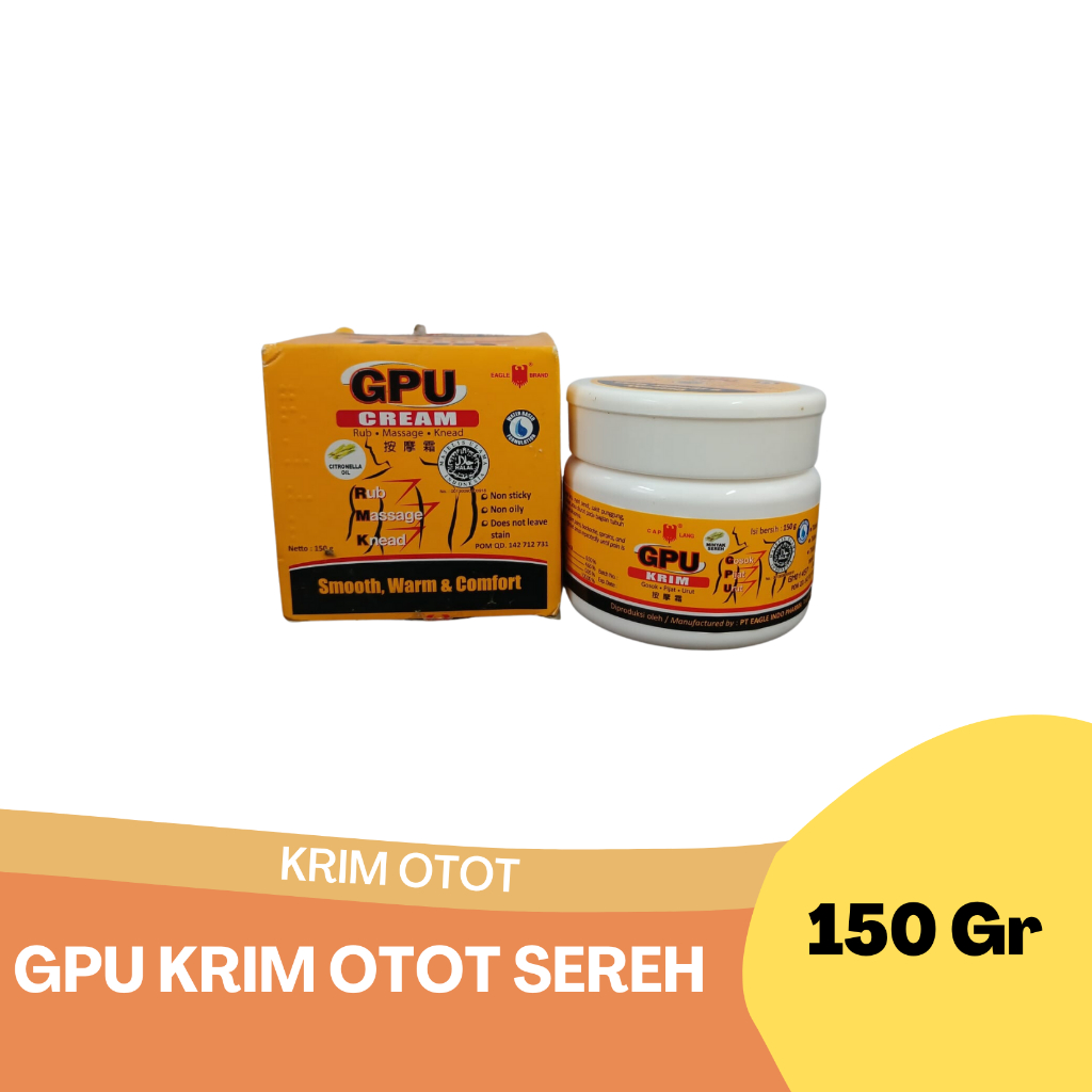 Jual GPU KRIM OTOT 150 gr (SEREH) | Shopee Indonesia