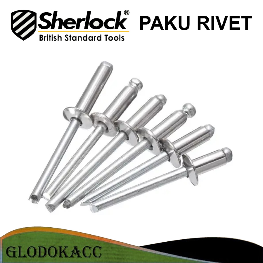 Jual Paku Rivet Sherlock S - 435 size 3,2 mm x 9,5 mm (isi +/- 75 pcs ...