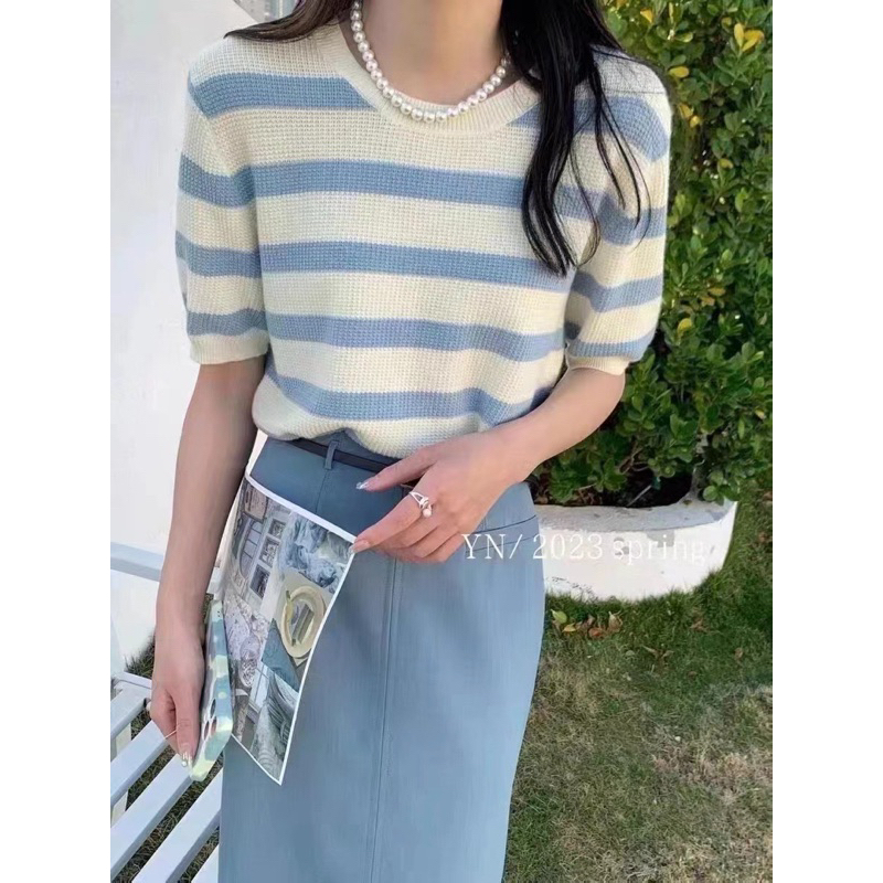 Jual ATASAN OUNIE BLOUSE RAJUT IMPORT BANGKOK (BJON648) | Shopee Indonesia