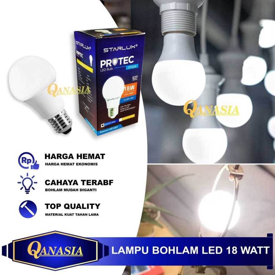 Jual Lampu Bohlam LED 18 Watt Putih Daylight 18W | Shopee Indonesia