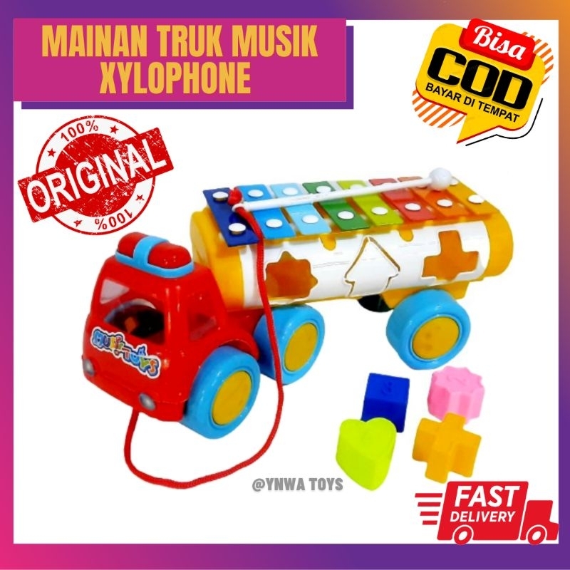 Jual MAINAN ANAK ALAT MUSIK PUKUL XYLOPHONE TRUK MOBIL MOBILAN /MAINAN ...