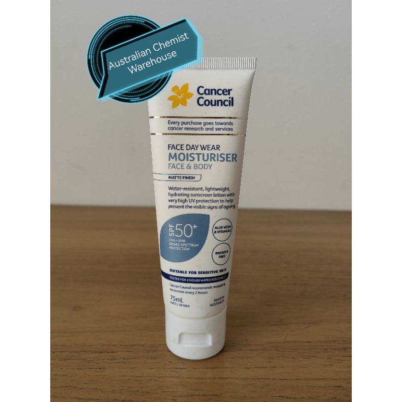 Jual Cancer Council MOISTURISER FACE & BODY SPF 50+ MATTE FINISH - Made ...