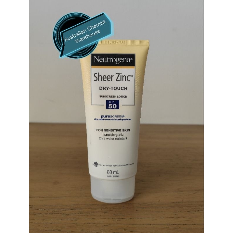Jual Neutrogena Sheer Zinc Dry Touch Spf 50 Sunscreen Lotion Shopee