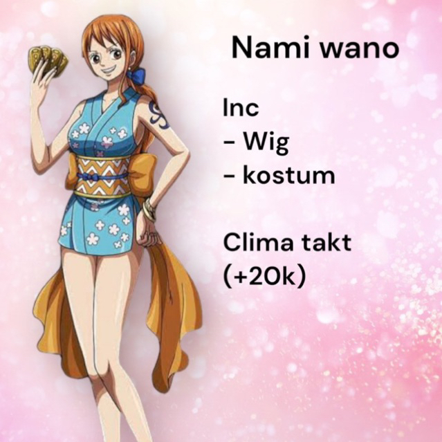 Jual rental cosplay Nami wano one piece | Shopee Indonesia