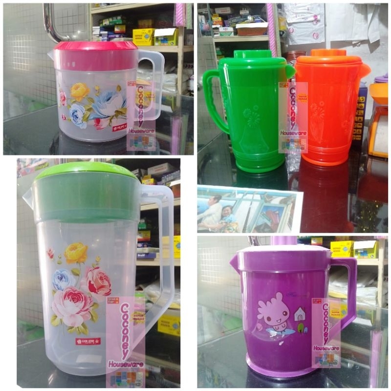 Jual Teko Plastik Lion Star 500ml - 1 Liter / Teko Plastik GM 1 Liter - 2 Liter | Shopee Indonesia