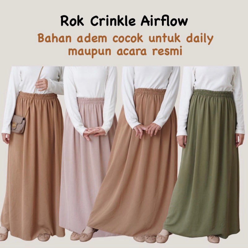 Jual ROK CRINKLE AIRFLOW / ROK NYAMAN / ROK MURAH / ROK CRINKLE AIRFLOW ...
