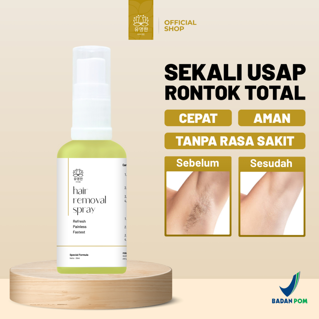 Jual Kondang Hair Removal Spray Perontok Bulu Permanen Obat Penghilang ...