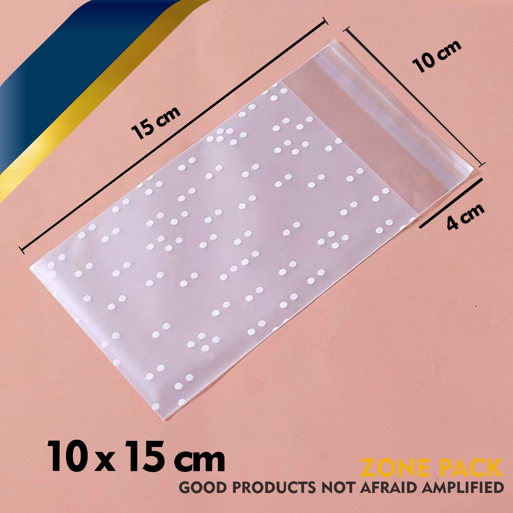 Jual [1 PCS] Plastik Cookies Polkadot | Plastik OPP Polkadot Doff ...