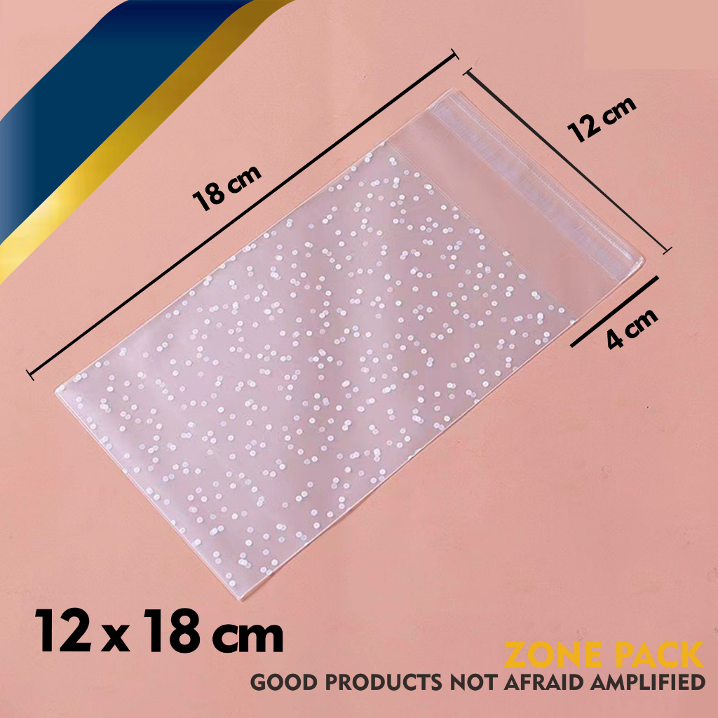 Jual [1 PCS] Plastik Cookies Polkadot | Plastik OPP Polkadot Doff ...