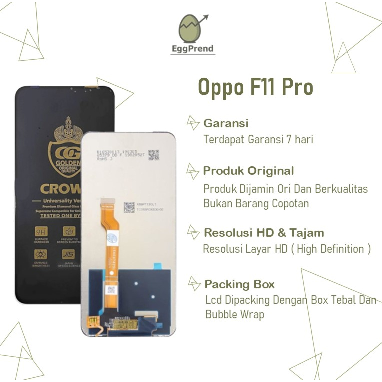 Jual LCD TOUCHSCREEN OPPO F11 PRO COMPLETE ORIGINAL FULLSET / LCD OPPO ...