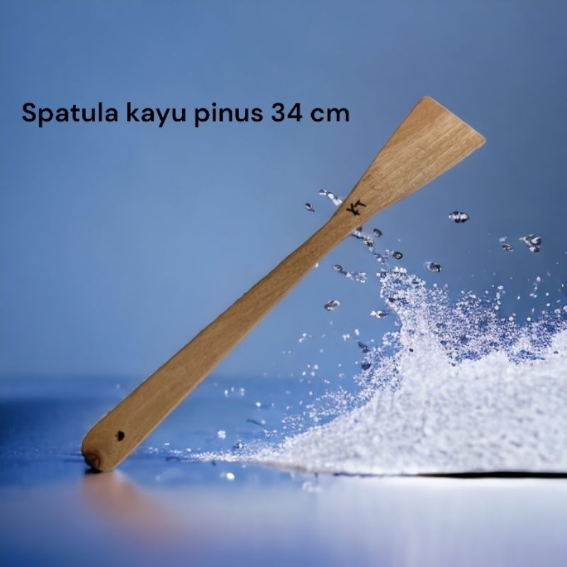 Jual Spatula Kayu / Sutil Kayu / Spatula Kayu Pinus 34cm - Food Grade ...