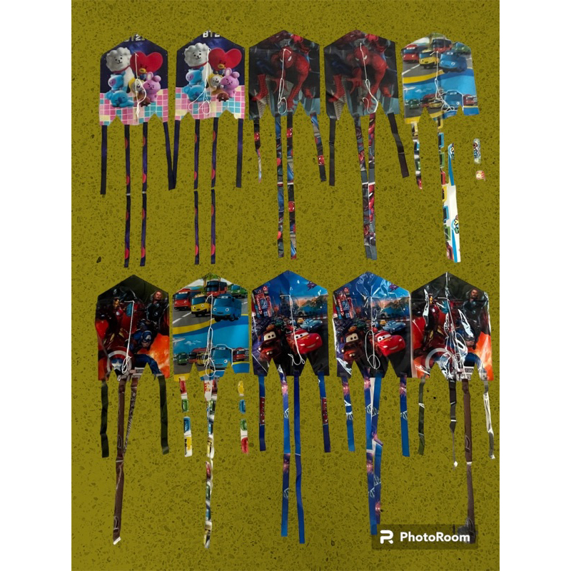 Jual layangan karakter mini/ubur2(isi 100biji) | Shopee Indonesia