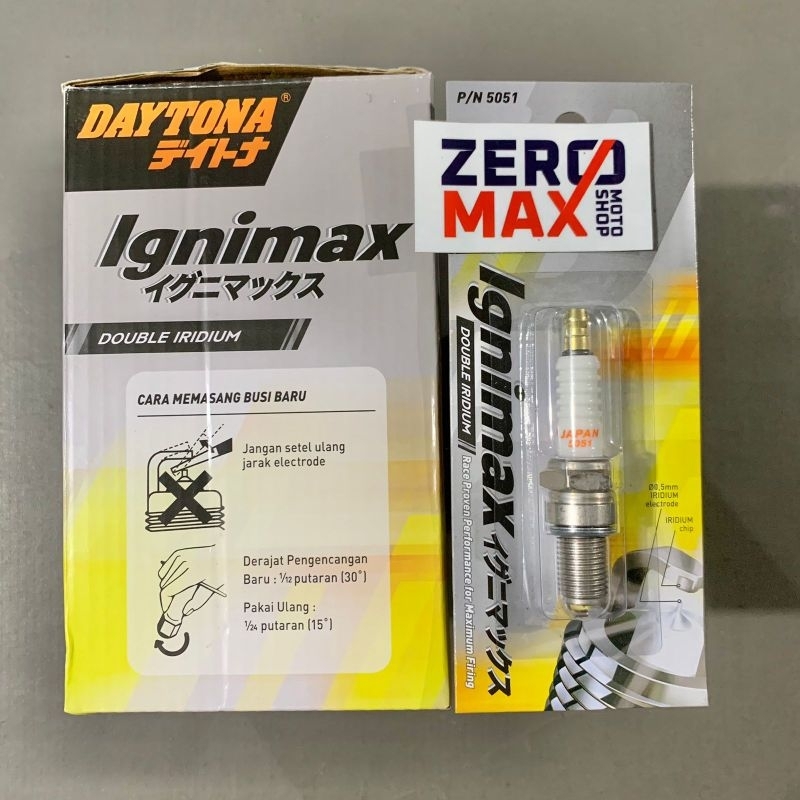 Jual Busi DAYTONA Double Iridium D8EA Thunder 250 Tiger 2000 Scorpio Z Original | Shopee Indonesia