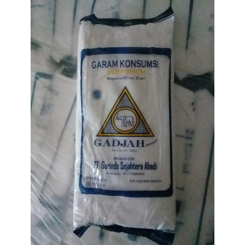 Jual Garam cap Gadjah Tunggal 500 gram | Shopee Indonesia