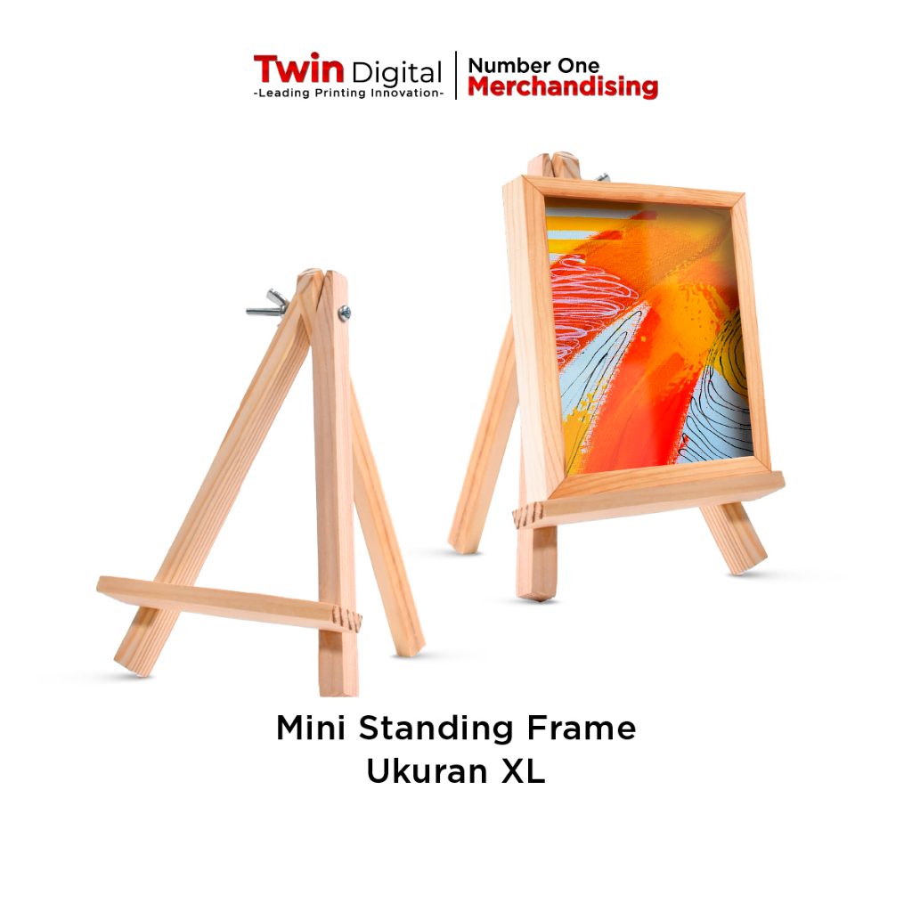 Jual Twindigital Sandaran Foto Easel Kanvas Tripod Kayu Penyangga ...