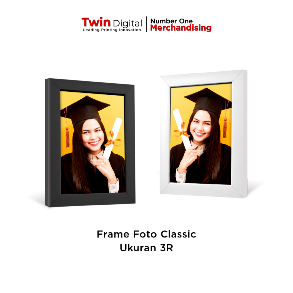 Jual Twindigital Frame Foto Classic 3R + Kaca Pajangan Ruang Tamu Photo ...